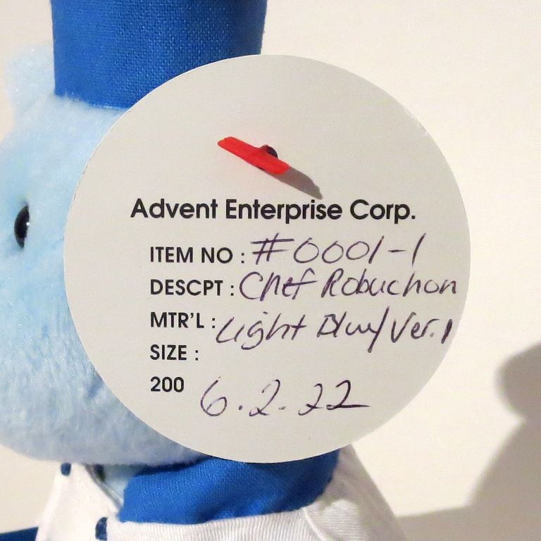 Chef Joel Robuchon Ty Beanie Baby Teddy Prototype Light Blue – Rarest Beans