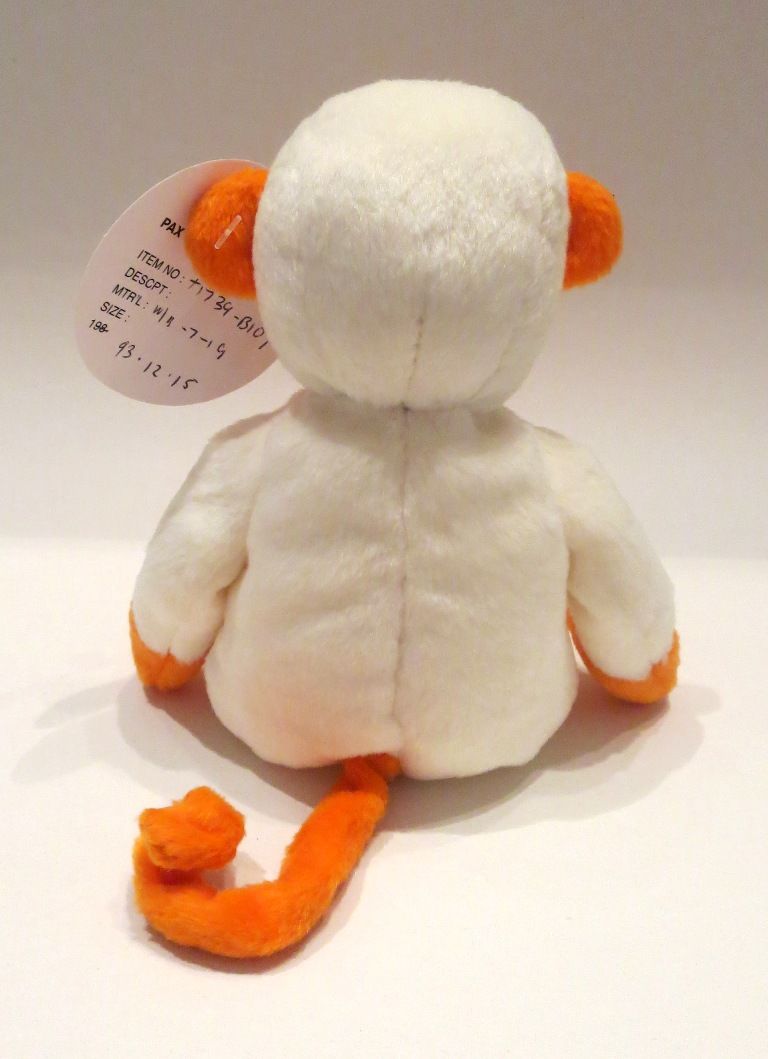 Nana the CREAM and ORANGE PROTOTYPE Monkey – Rarest Beans