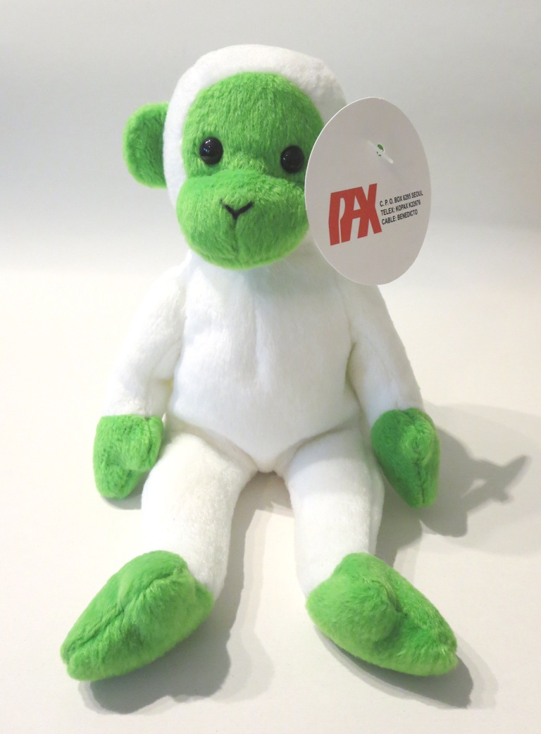 Nana the WHITE and GREEN PROTOTYPE Monkey – Rarest Beans