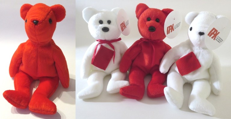 Old Face and New Face Teddy RED Prototype Set – Rarest Beans