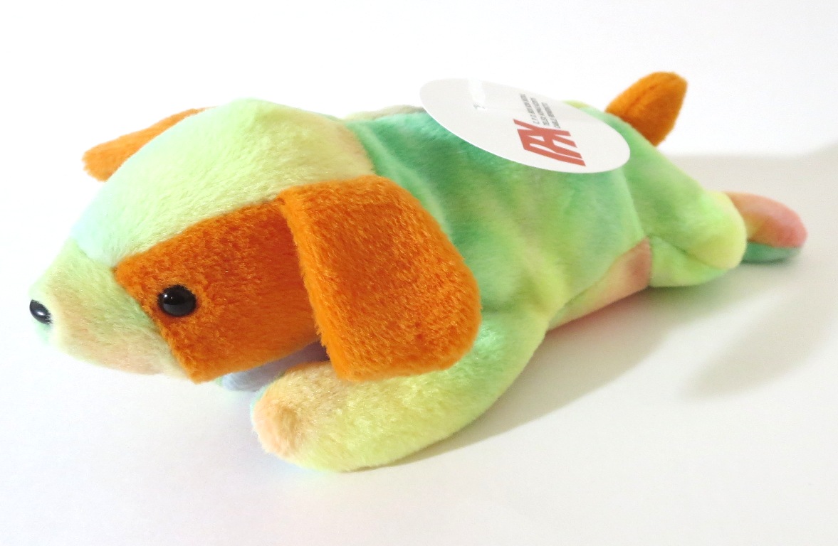 Spot the dog TIE-DYED and ORANGE Ty Prototype: Original 9 – Rarest Beans