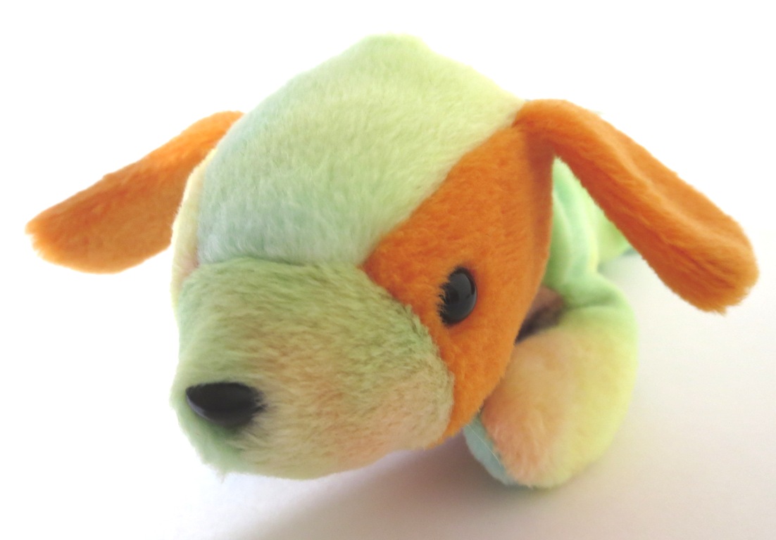 Spot the dog TIE-DYED and ORANGE Ty Prototype: Original 9 – Rarest Beans