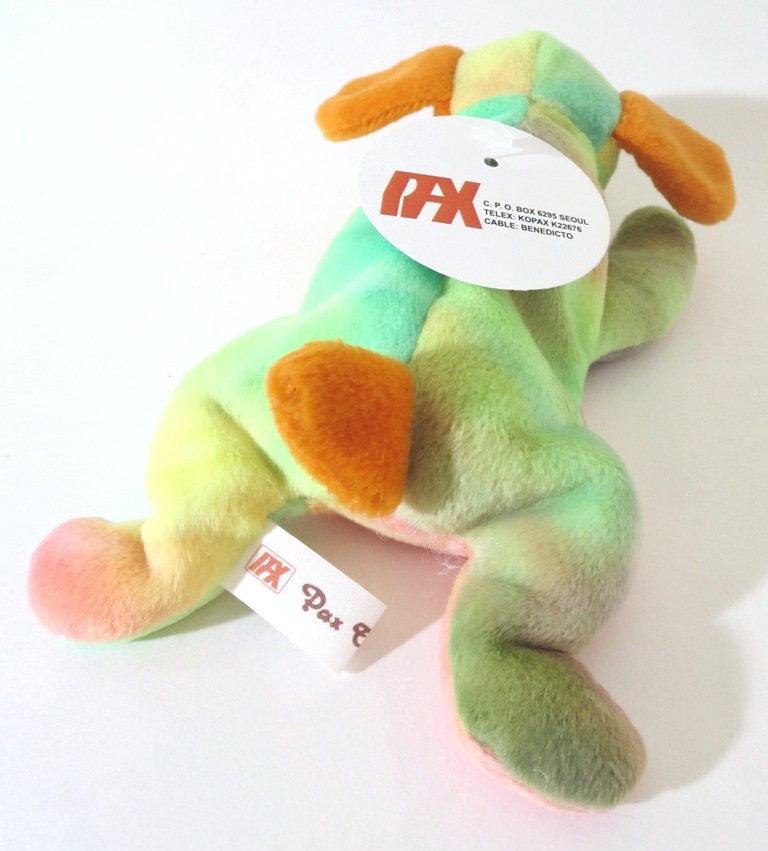 Spot the dog TIE-DYED and ORANGE Ty Prototype: Original 9 – Rarest Beans