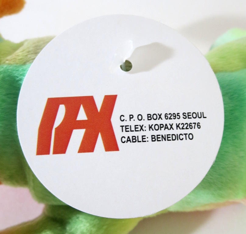 Spot the dog TIE-DYED and ORANGE Ty Prototype: Original 9 – Rarest Beans