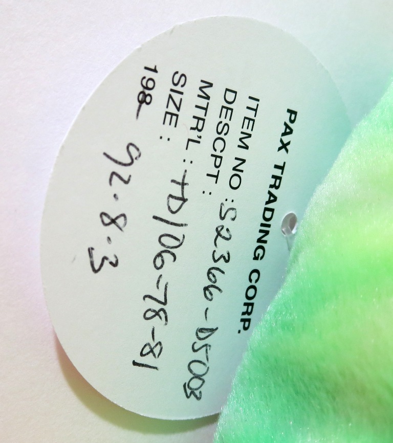 Spot the dog TIE-DYED and ORANGE Ty Prototype: Original 9 – Rarest Beans