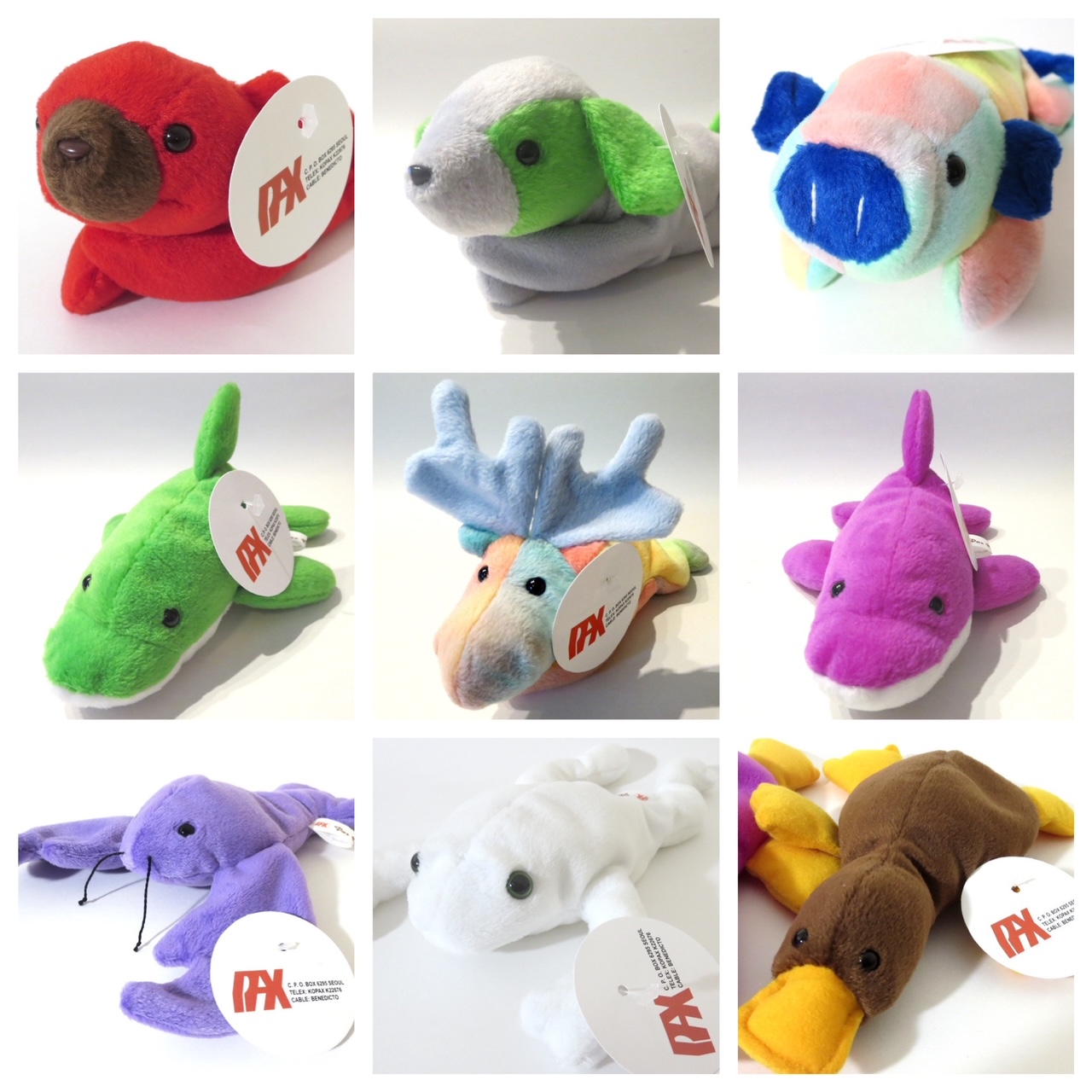 Pinchers the SOLID VIOLET lobster Ty Prototype: Original 9 – Rarest Beans