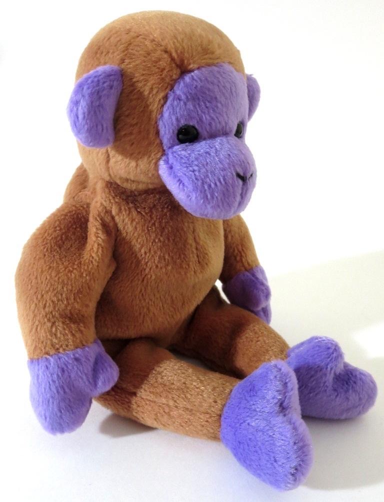 Nana the Violet and Brown Tyriffic Prototype Monkey – Rarest Beans