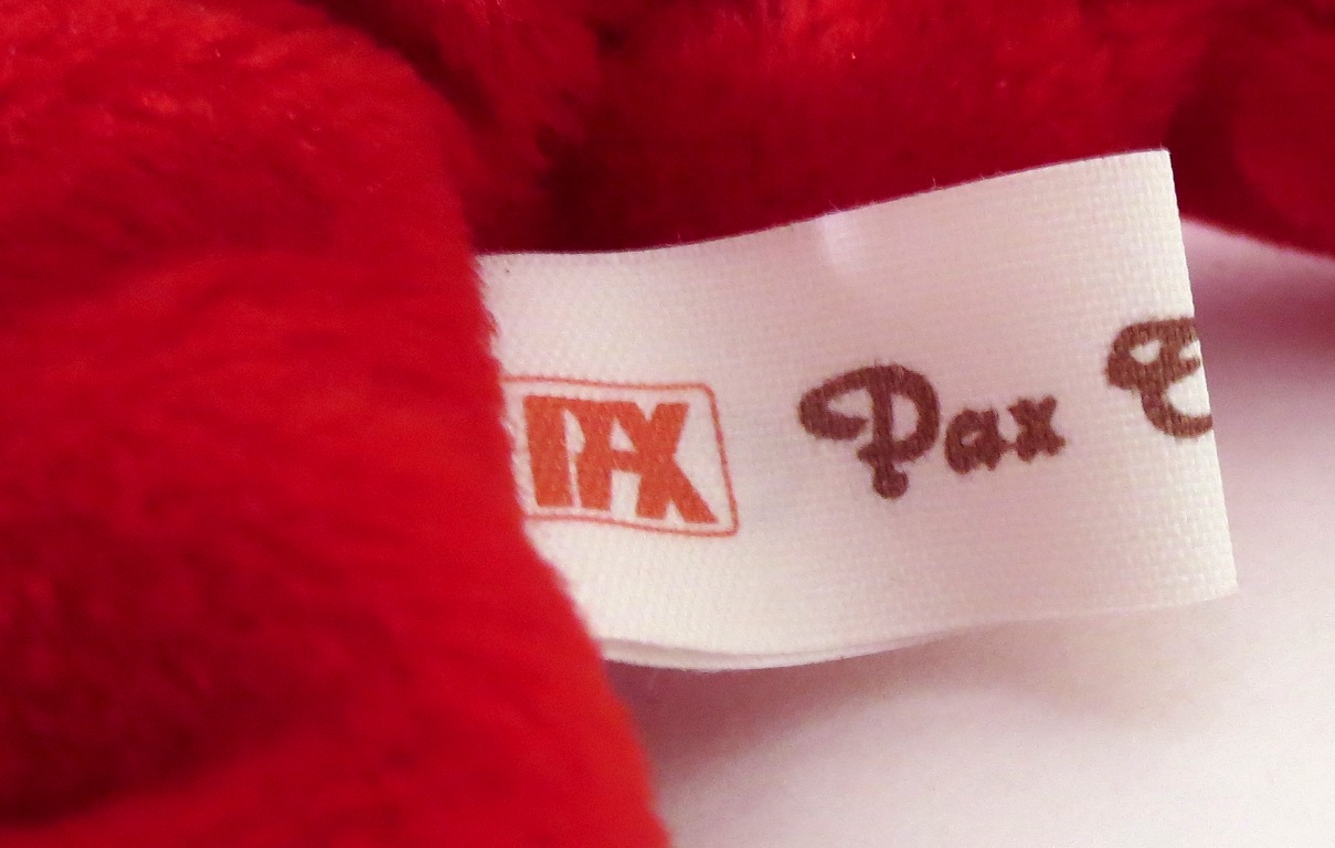 Brownie solid RED and BROWN Ty prototype: Original 9 – Rarest Beans