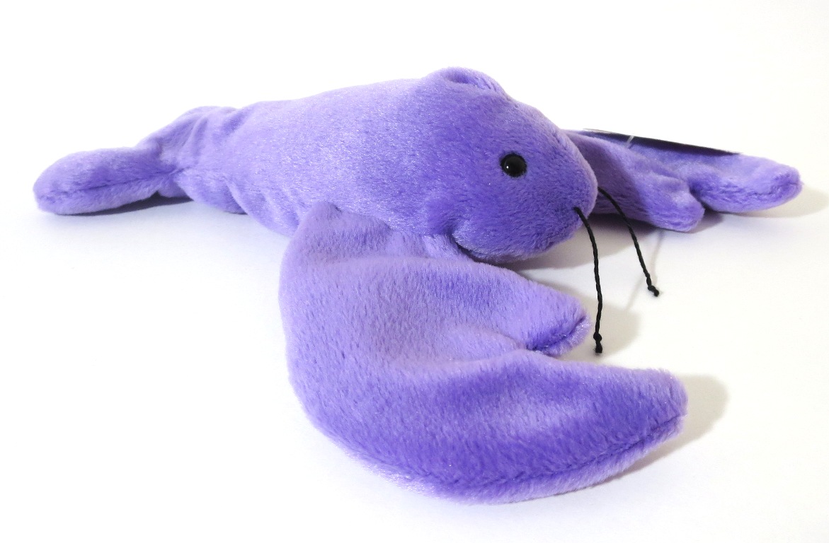 Pinchers the SOLID VIOLET lobster Ty Prototype: Original 9 – Rarest Beans
