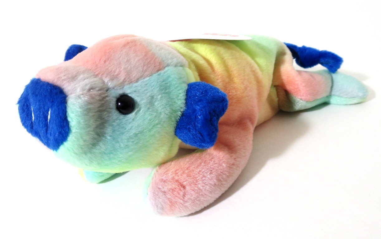 Squealer the pig Tie-Dyed and ROYAL BLUE Ty Prototype: Original 9 ...