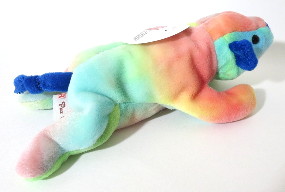 Squealer the pig Tie-Dyed and ROYAL BLUE Ty Prototype: Original 9 ...