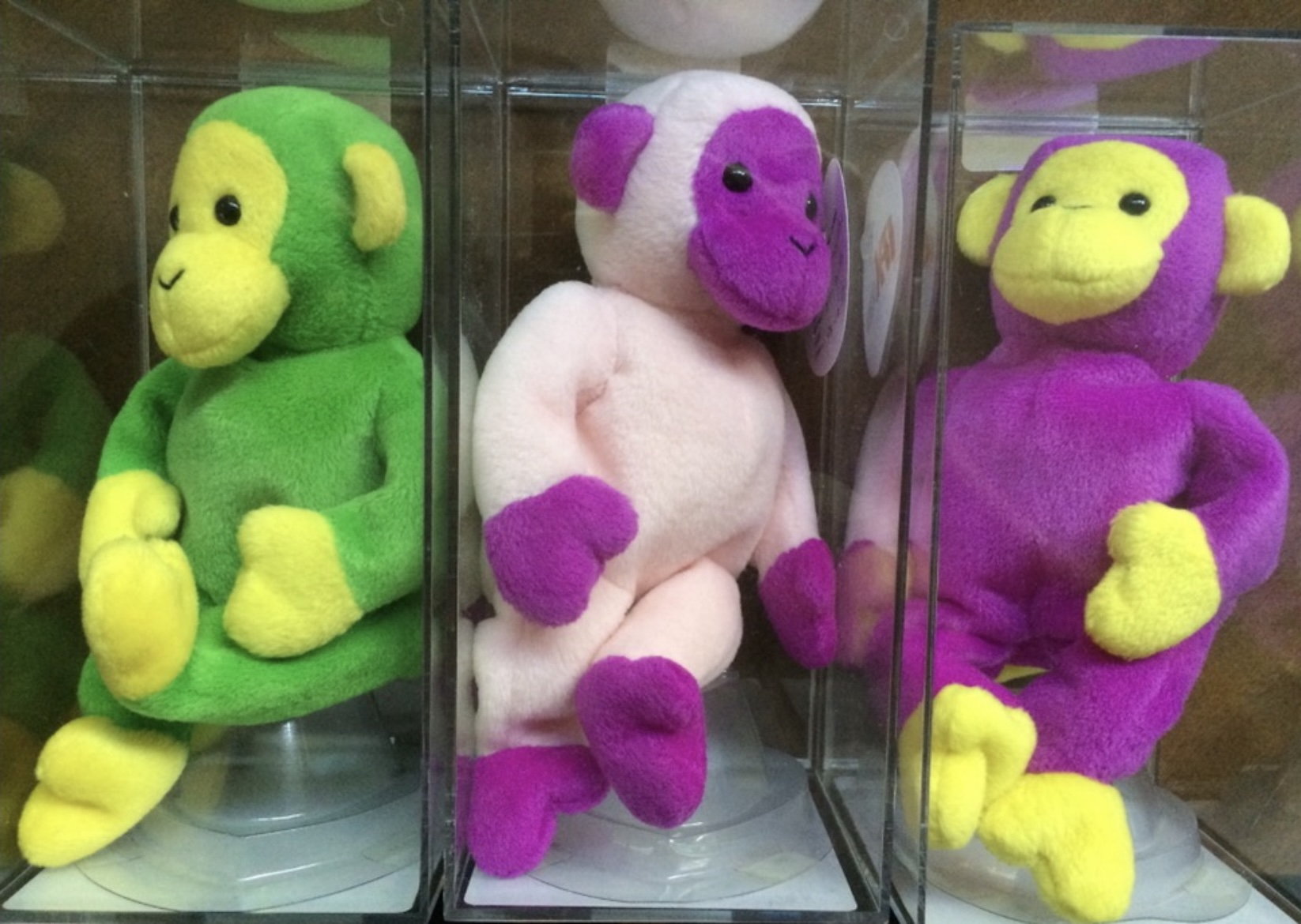 Nana the FUCHSIA AND YELLOW PROTOTYPE Monkey – Tyriffic – Rarest Beans