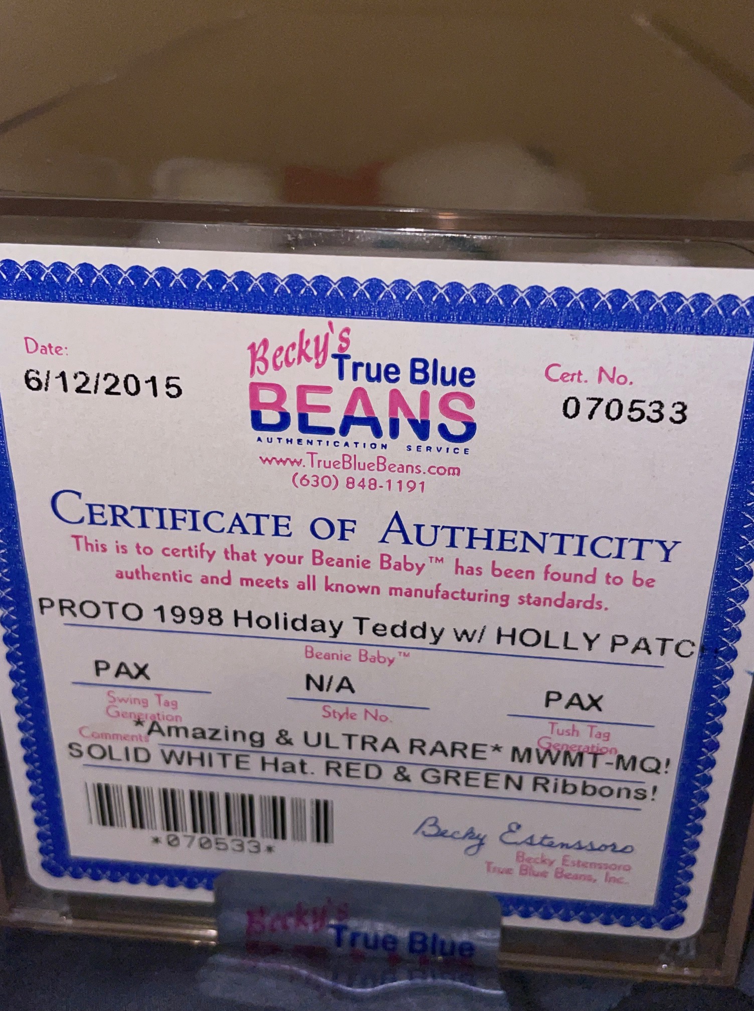 1997, 1998, 1999, 2000 Ty Holiday Teddy Prototypes – Rarest Beans