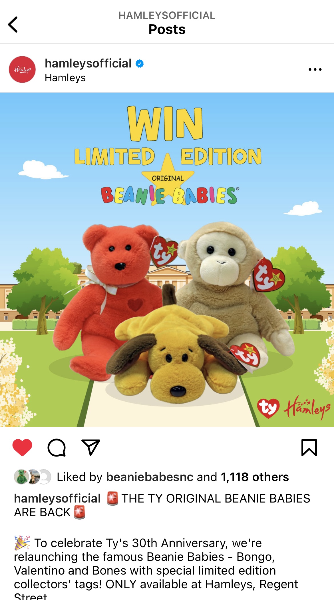 Set 1: 30th Anniversary Limited xx/30 Series II Beanies: Bongo II ...