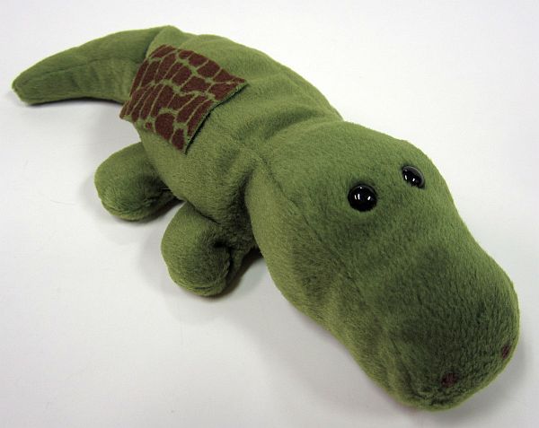 Ally the alligator solid green with patch prototype – Rarest Beans